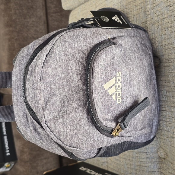 adidas | Other | Adidas Heather Gray Mini Backpack | Poshmark